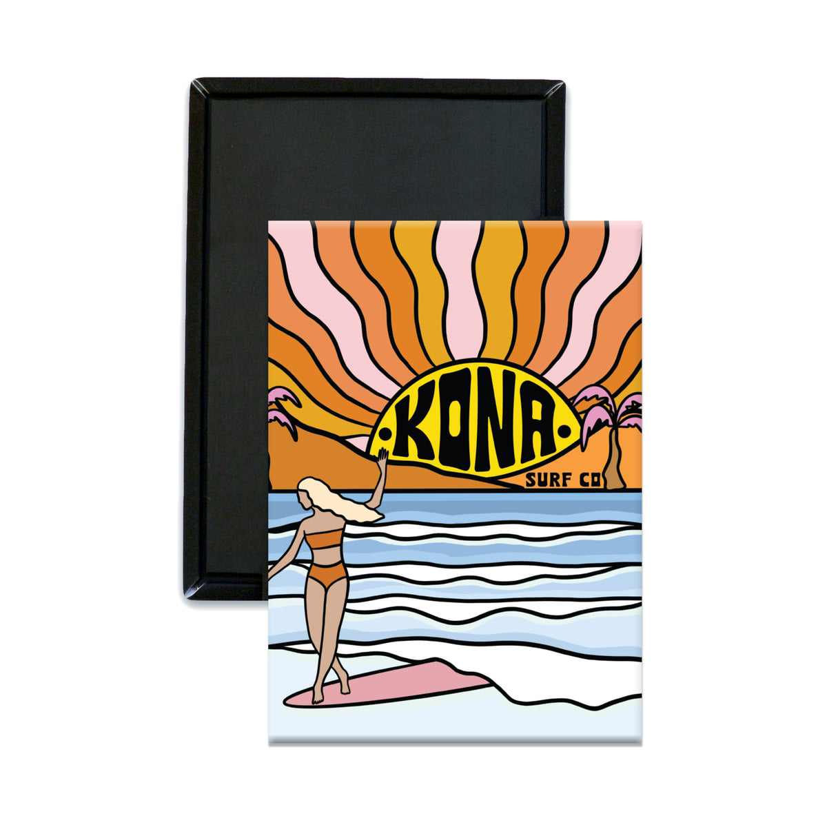 Evening Surfer Magnet – Kona Surf Co