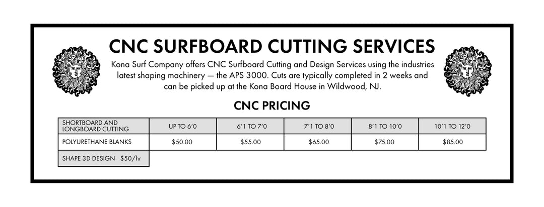 CNC Surfboard Services | Kona Surf Co